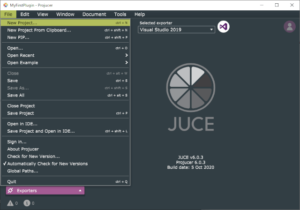 JUCEでアプリケーション開発、MIDI入出力を備えた初歩のプラグイン作成 | ぱんだクリップ